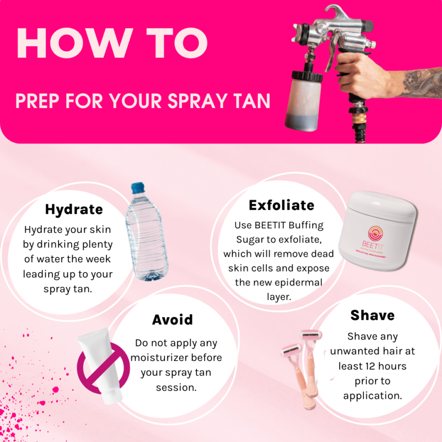 How to prep for a spray tan - BEETTAN